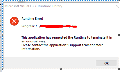 Microsoft Visual Studio - Runtime Error - Windows - Spiceworks Community