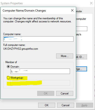 Get PC out of Domain but keep User Profile local - Software ...