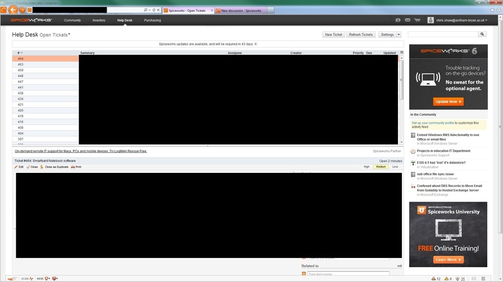 Ticket Number column is huge - Spiceworks Support - Spiceworks Community
