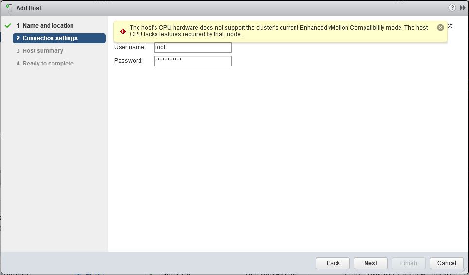 Error adding Host in ESXi 6.5 cluster - Virtualization - Spiceworks Community