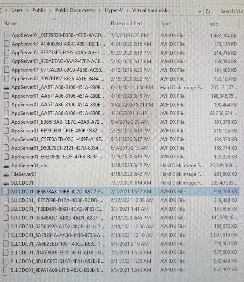 Which is AVHDX and which is The VHD file in use? - #2 by hagen-swc - Virtualization - Spiceworks ...
