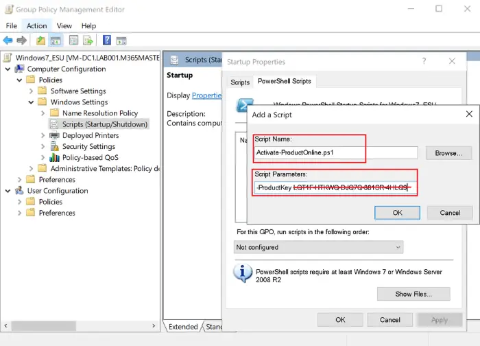 Powershell script won't run as a GPO Computer based startup script ...