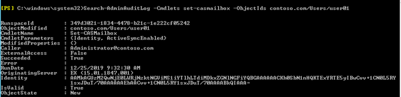 Find when MAPI, Mobilesync and OWA was enabled for a particular user ...