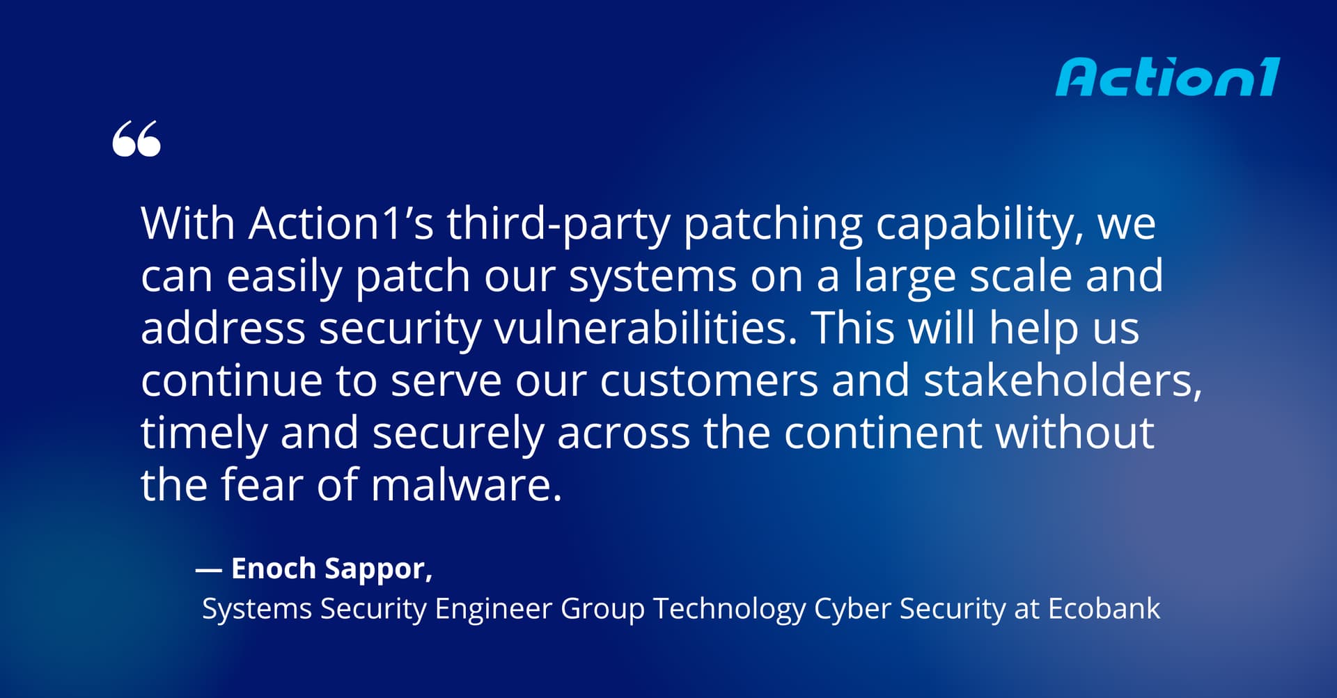 New case study: Ecobank Enhances Security Across 16,000 Endpoints with Action1 - Action1 ...