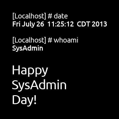 Happy SysAdmin Day! - Veeam Software - Spiceworks Community