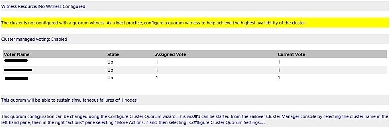 Quorum file share witness for a 3 node cluster - Software - Spiceworks ...