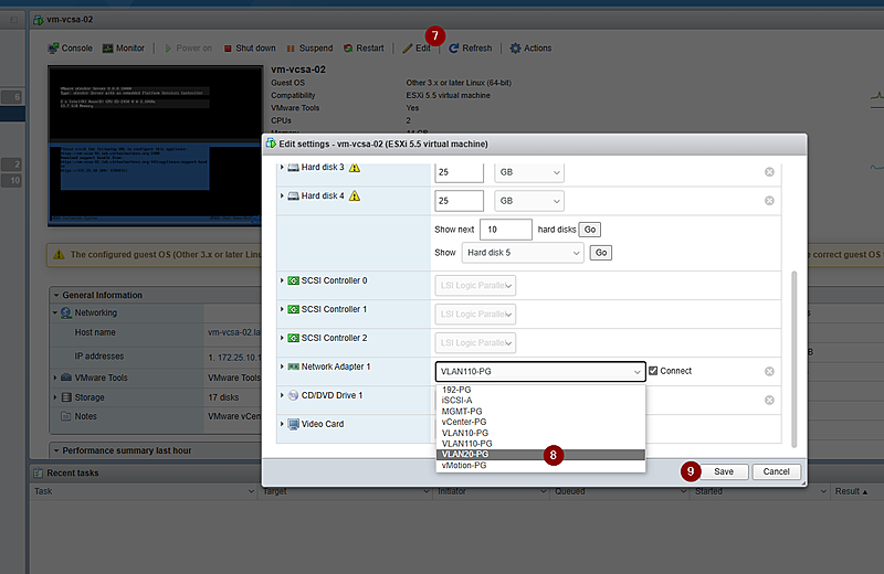 Change IP and NIC of vmware Vcenter - Virtualization - Spiceworks Community
