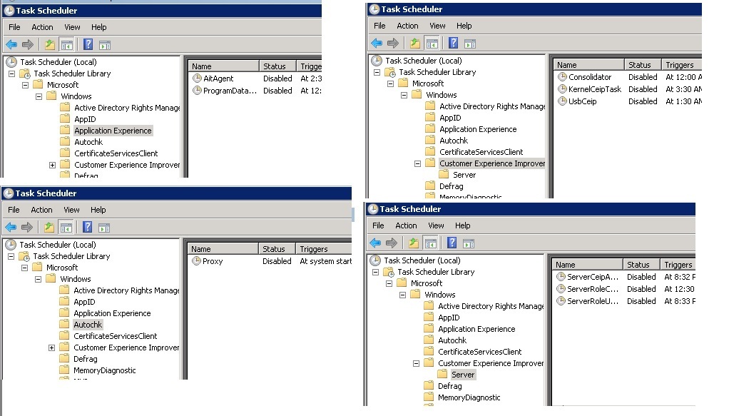 Stopping Windows Customer Experience Scheduled Tasks - Software ...