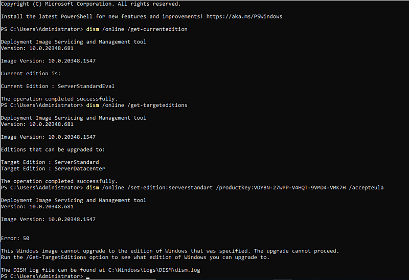 Activating Windows server 2022 Standard in VM - Virtualization - Spiceworks Community