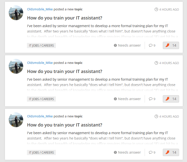Duplicate Posts On Feed Again Possible Bug Spiceworks Support Spiceworks Community