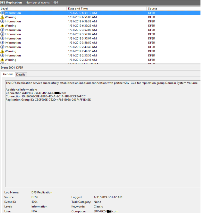 DFS Replication Paused for backup or restore Error - Software & Applications - Spiceworks Community