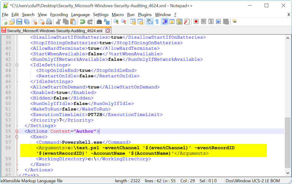 Run Powershell Script on Windows Event - Windows - Spiceworks Community