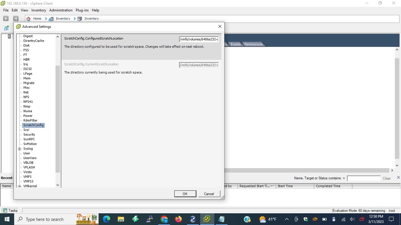 ESXi 6.0 event says scratch partition is too small. Size should be 4760 MB - Virtualization ...