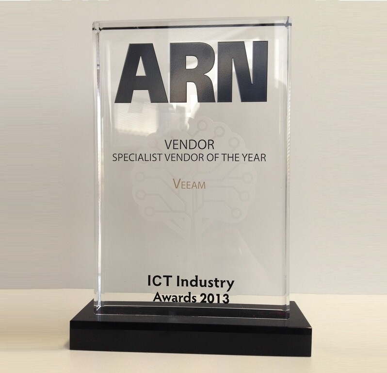 Veeam won 2013 ARN Specialist Vendor of the Year - Veeam Software ...