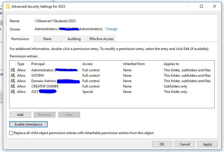 Help With Permissions On Folder Redirection Windows Spiceworks Community