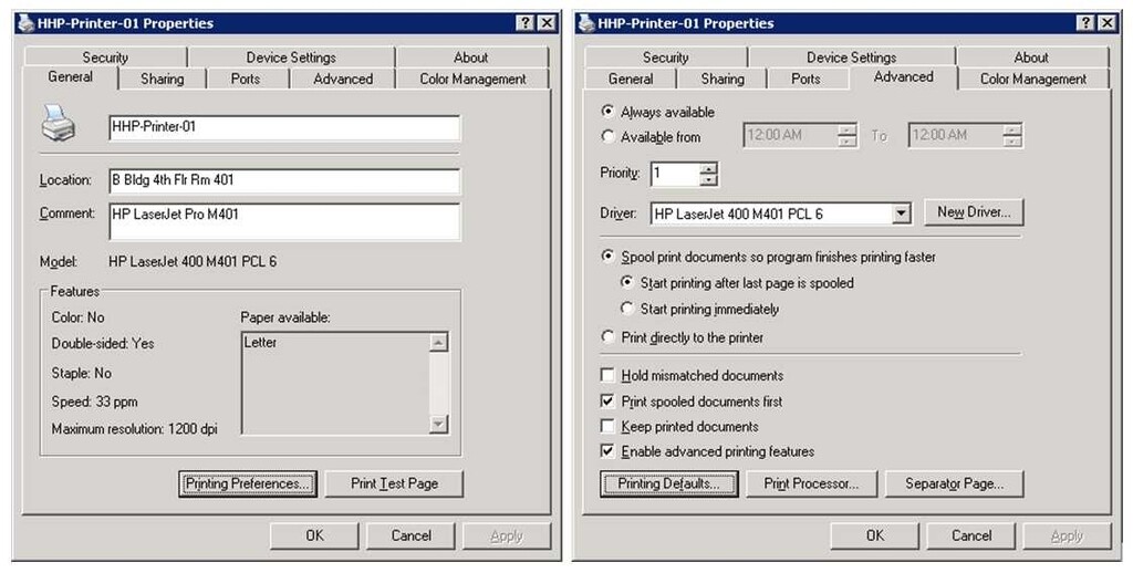 Print server defaults not getting applied - Hardware & Infrastructure ...