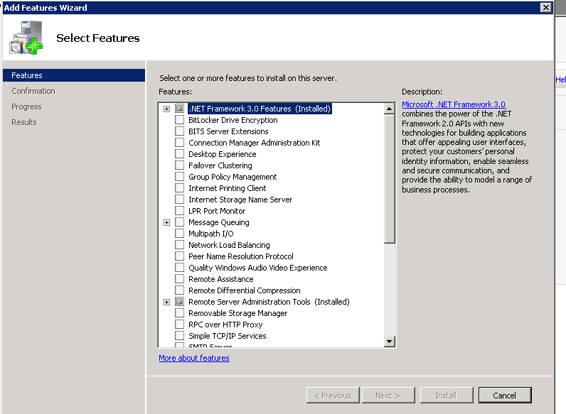 Installed Features vs. installed in Programs & Features? - #3 by ...