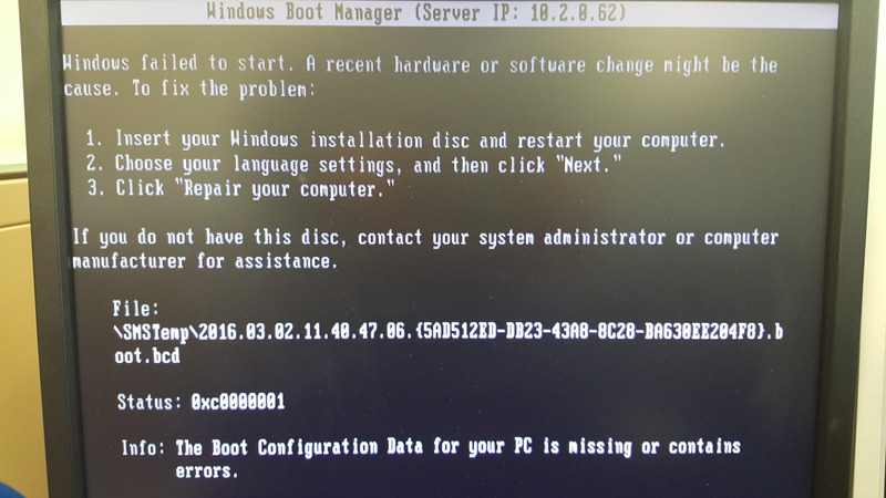 Inconsistent PXE boots with SCCM 2012 - Windows - Spiceworks Community