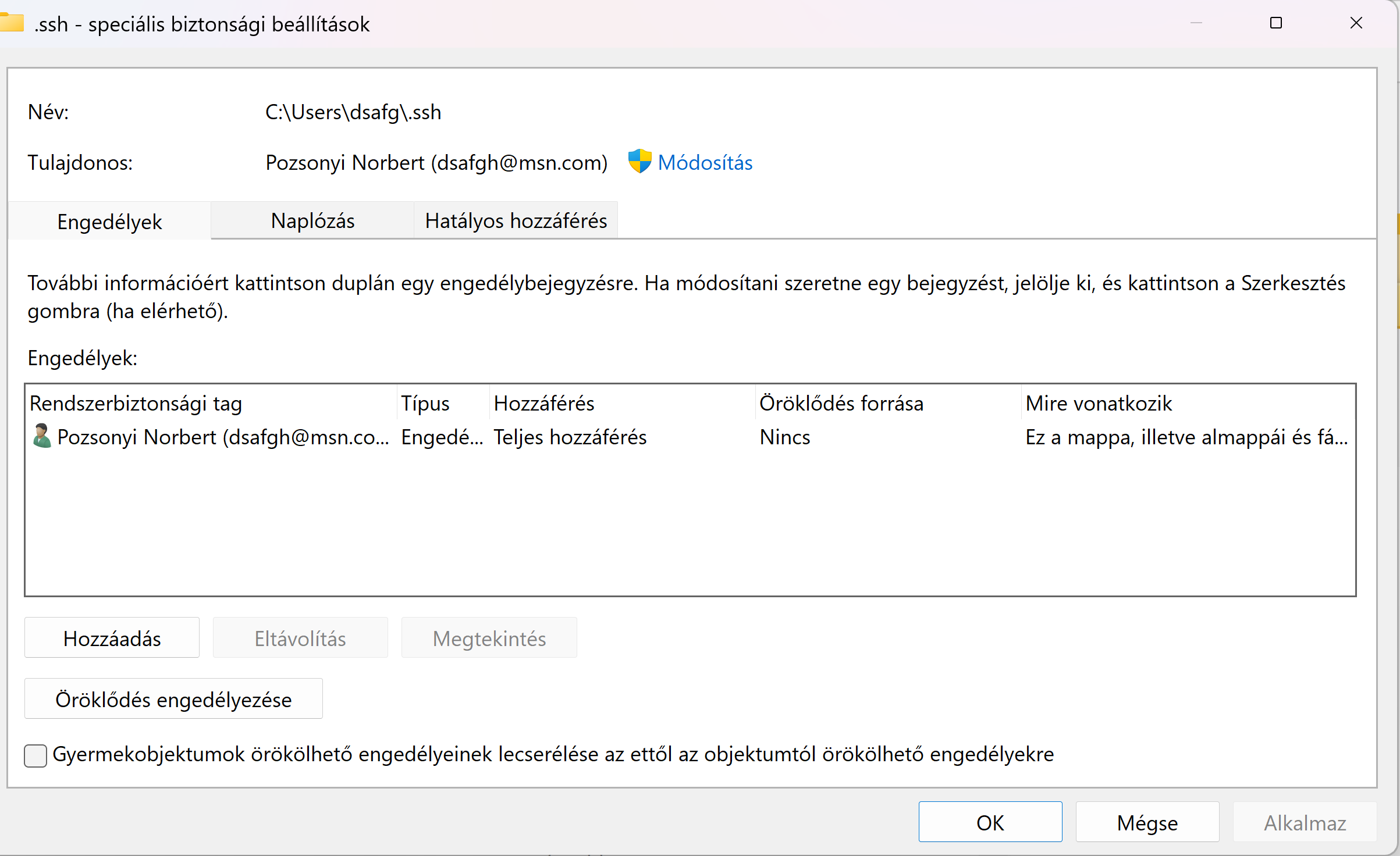Despite the "correct" permission settings, the ssh server cannot locate the key stored in the ...