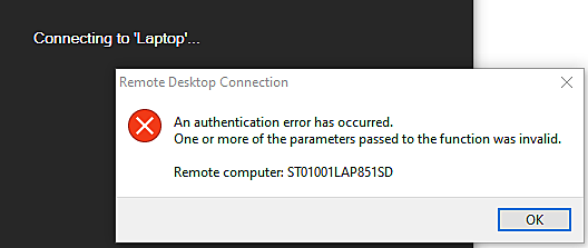Rdp Issue Connecting To Hyper V Guest Virtualization Spiceworks Community