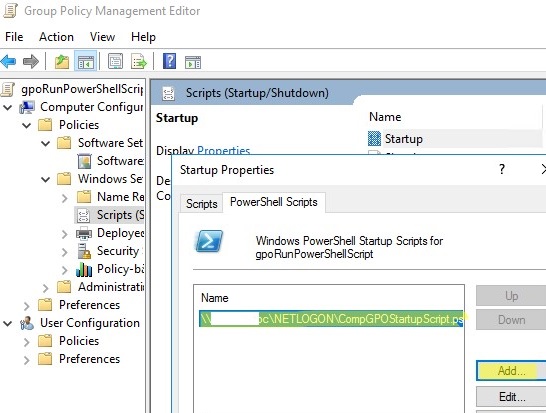 Powershell Logonstartup Group Policy Sos Help Programming And Development Spiceworks Community