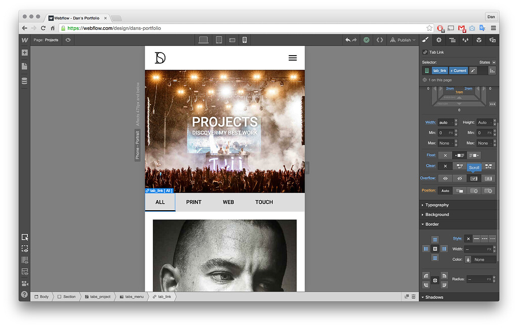 Horizontal Scroll (Overflow-x) for Tab Component (Mobile) - General - Forum | Webflow