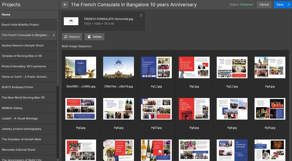 We are facing issues with multi image sequence and video additions for our new projects - Layout ...