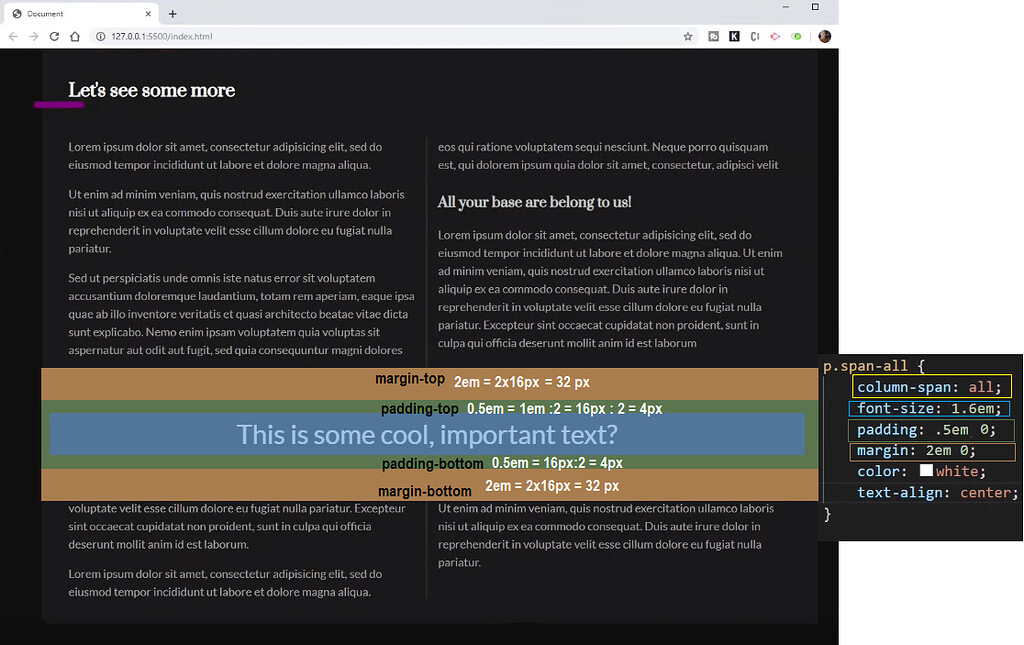 Is this the same as columns in webflow? colomn-span not possible in ...