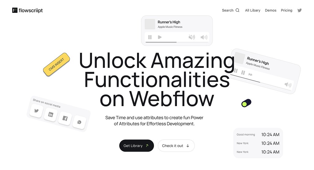 Building a side project to add JavaScript functionalities in Webflow ...