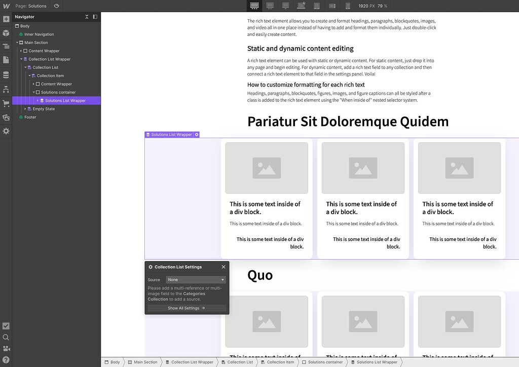 Can't create a nested Products collection in Categories - Ecommerce ...