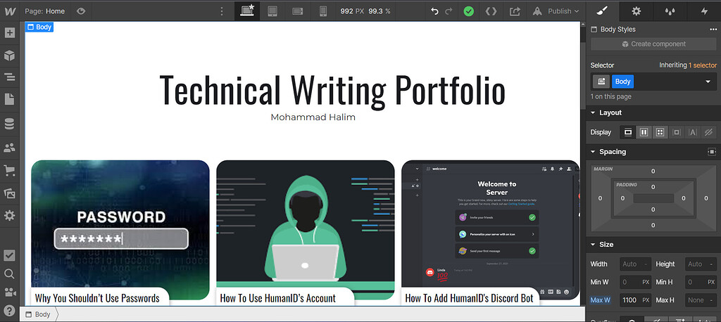 Spacing different in preview mode - Layout & Design - Forum | Webflow