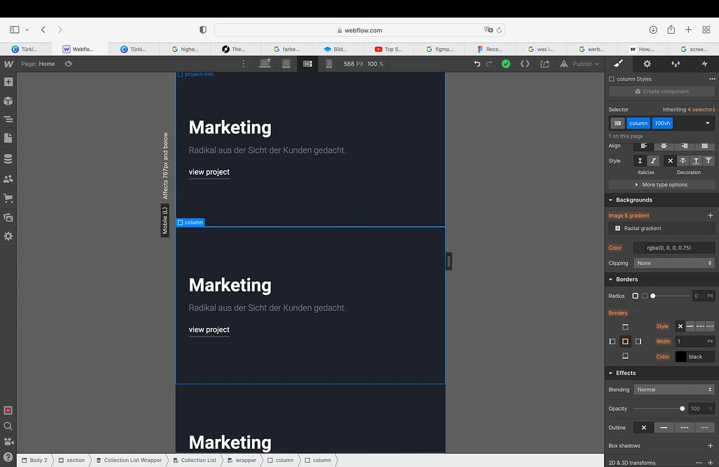 Trying to change one Element but its linked with other elements - General - Forum | Webflow