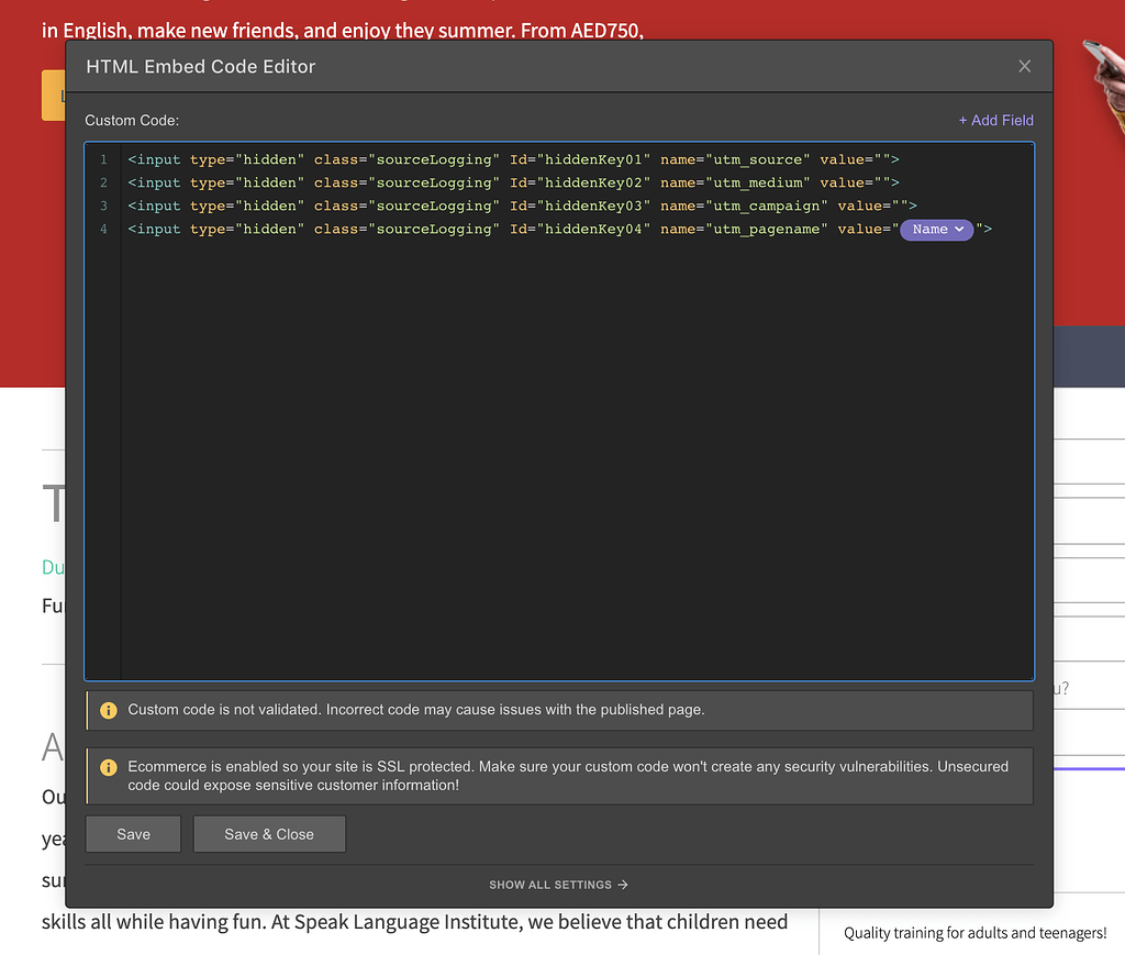 Capture UTM Parameters using Javascript - Webflow Tips - Forum | Webflow
