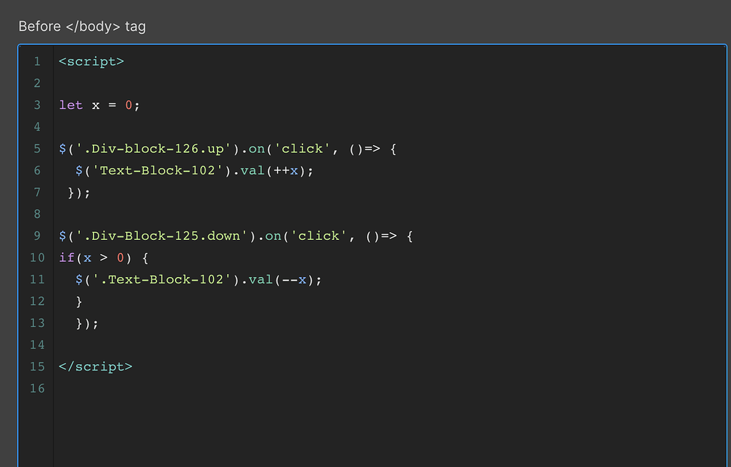 How to create plus and minus counter buttons - Animations ...