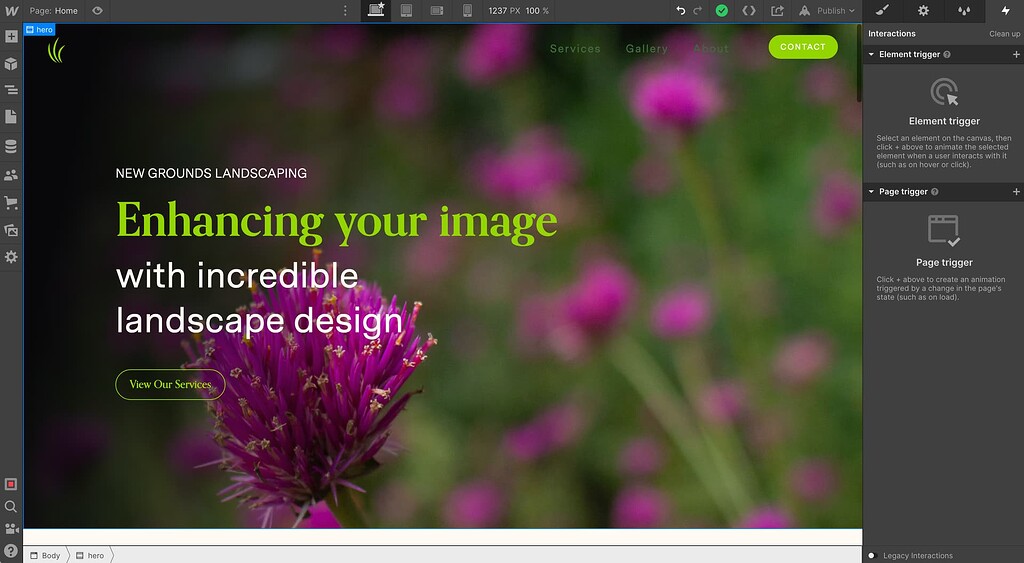 Navigation BG Color Change on Scroll Troubleshoot - Animations & Interactions - Forum | Webflow