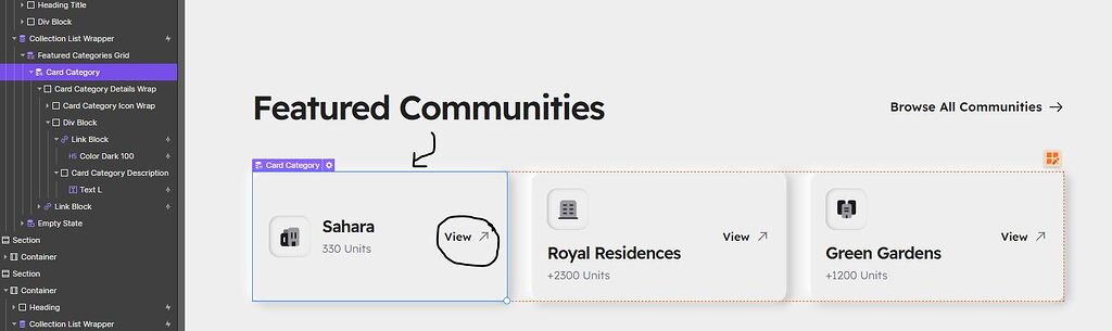 New to webflow, Cant make collection wrappers link as a whole to a page - CMS - Forum | Webflow