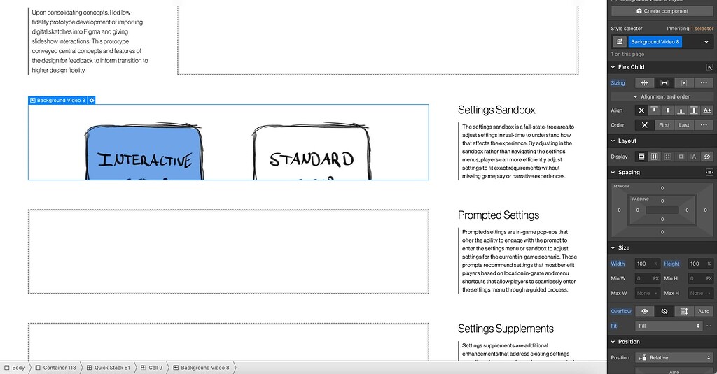 Quick Stack Cell with Background Video - General - Forum | Webflow
