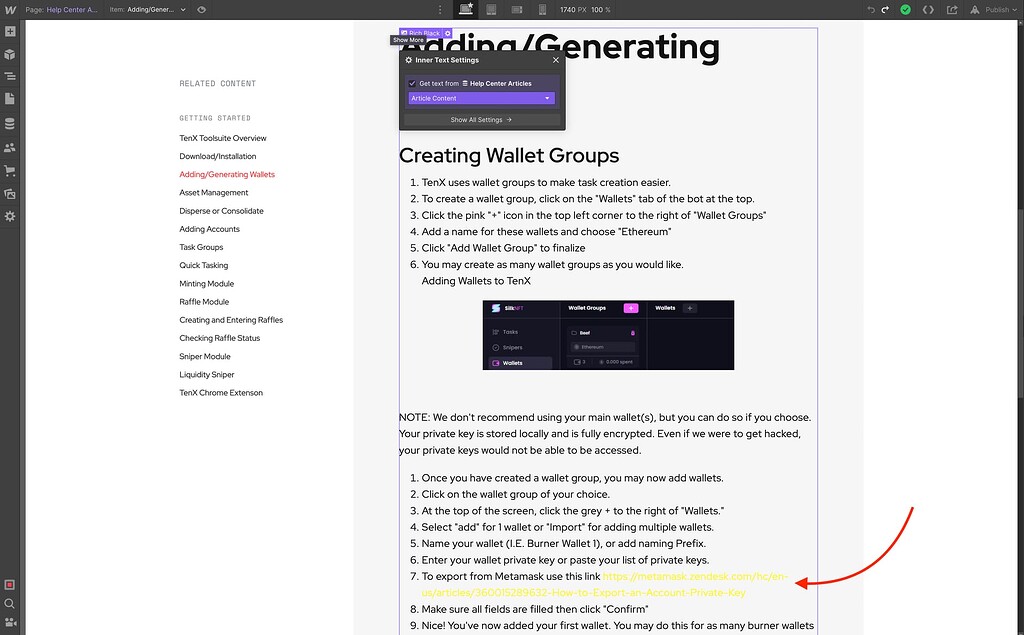 Changing a global link color in a CMS collection - CMS - Forum | Webflow