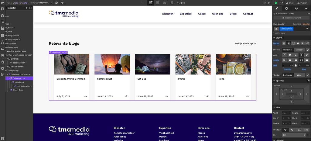 Space between not working properly? - General - Forum | Webflow