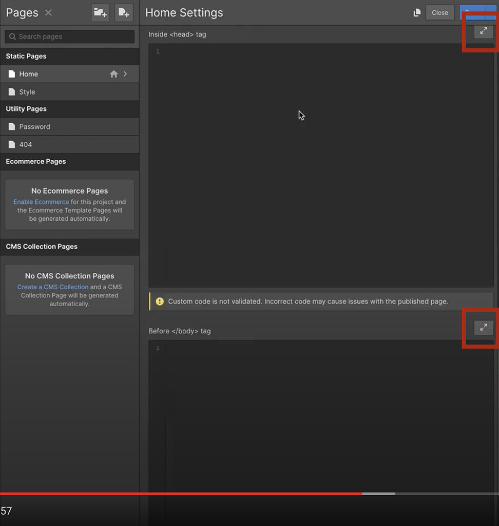 Expand custom code editor - Custom code - Forum | Webflow