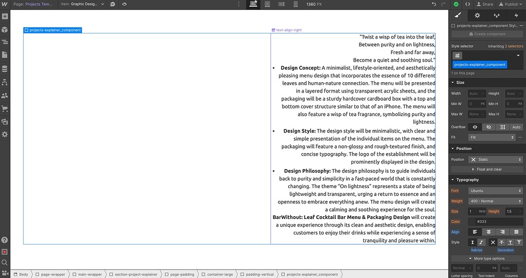 Text Alignment Problem: How to Align Content to the Left Side - General - Forum | Webflow