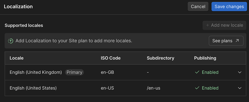 Localization auto routing - Localization - Forum | Webflow