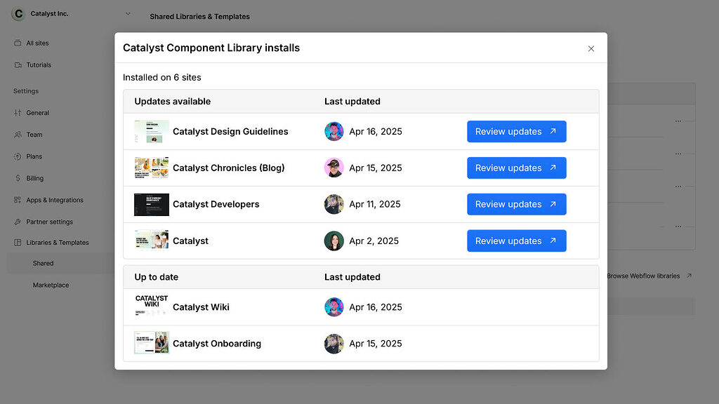 Centrally manage your Shared Libraries with a new dashboard-level view ...