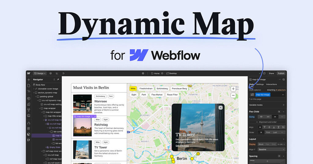 [TOOL RELEASE] Dynamic Map – CMS-connected interactive Map with location pins - Community ...