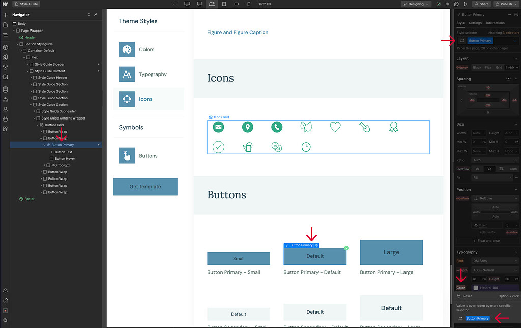 Red strikethrough on style properties - General - Forum | Webflow