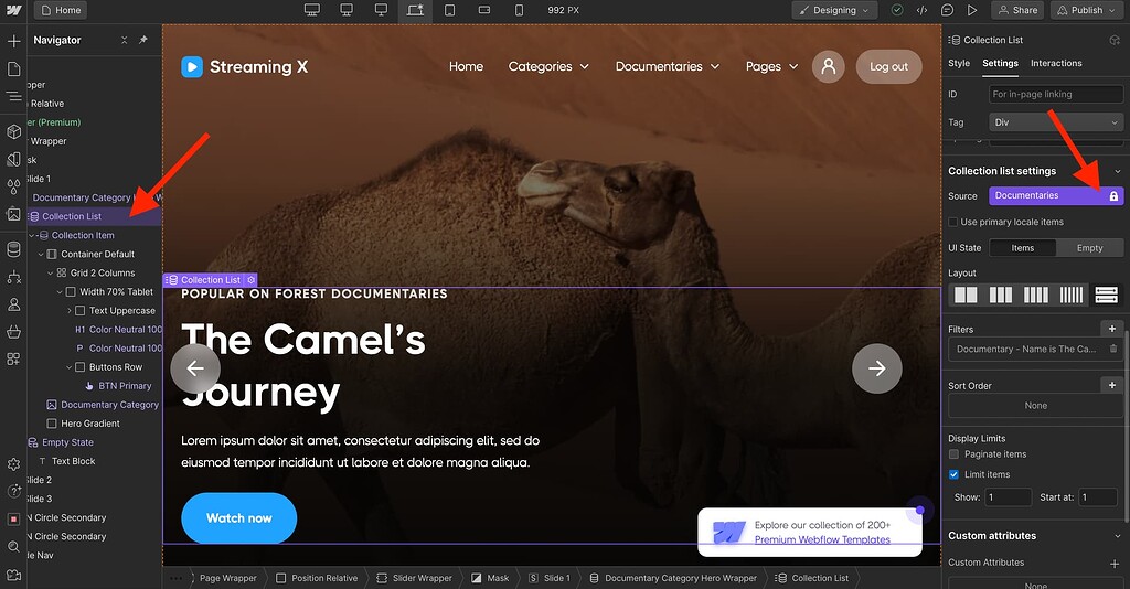 How do I edit collection source from dynamic list - CMS - Forum | Webflow