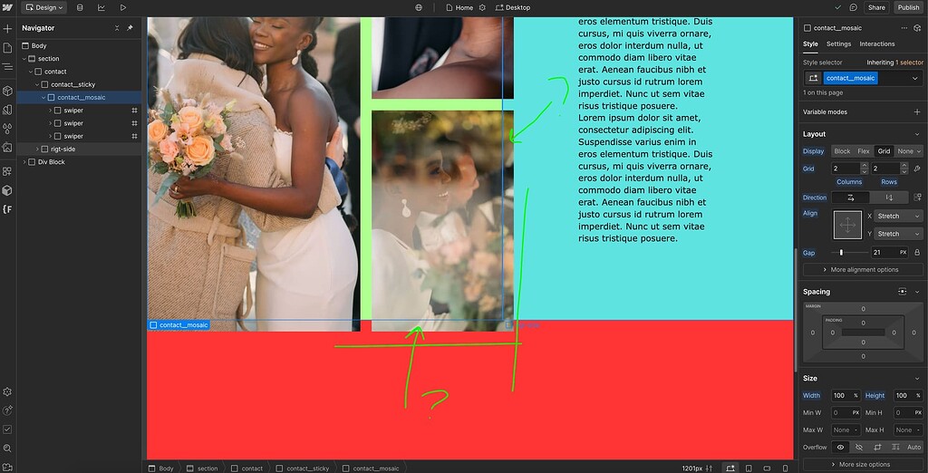 Gap in grid layout pushing child element outside - Layout & Design ...