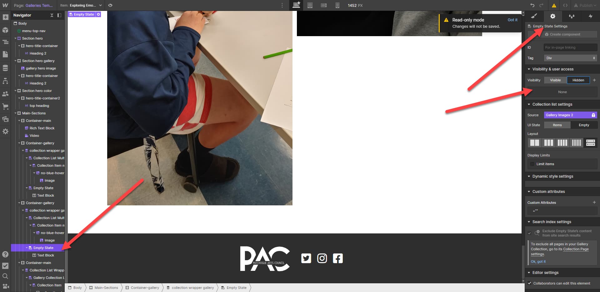 How to hide an empty field - CMS - Forum | Webflow