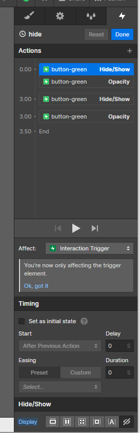 I want the button to appear in three seconds - Animations & Interactions - Forum | Webflow
