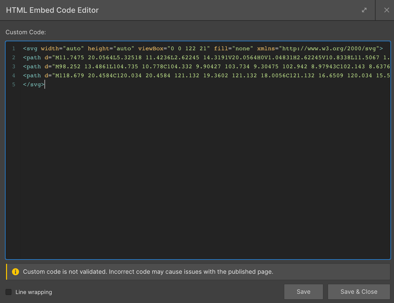 SVG size in html embed - Custom code - Forum | Webflow